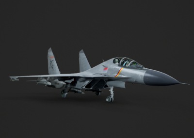 PBR 歼15D模型-军用飞机模型库-3ds Max(.max)模型下载-cg模型网