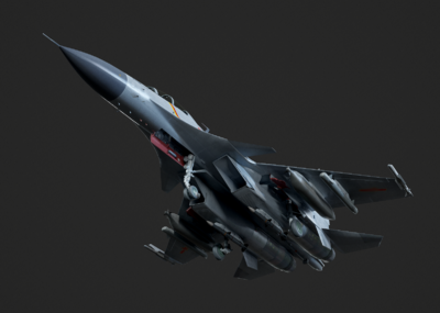 PBR 歼15D模型-军用飞机模型库-3ds Max(.max)模型下载-cg模型网