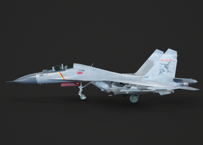 PBR 歼15D模型-军用飞机模型库-3ds Max(.max)模型下载-cg模型网
