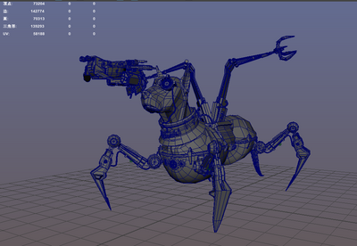 机械狗模型模型-机器动物模型库-Maya(.ma/.mb)模型下载-cg模型网