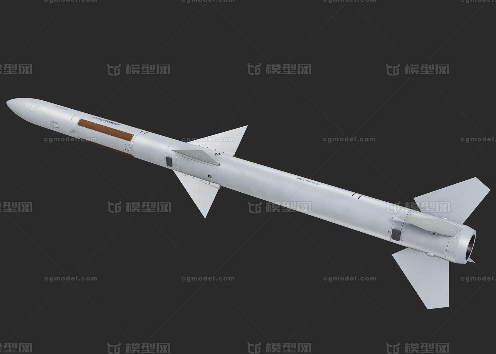 PBR 中国PL12中程拦截导弹模型-火炮器械模型库-3ds Max(.max)模型下载-cg模型网