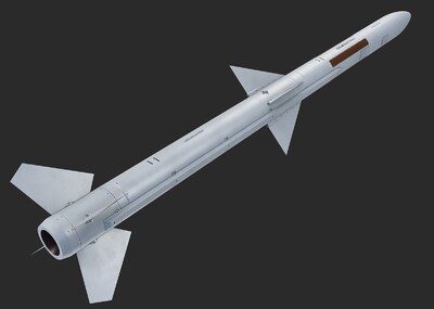 PBR 中国PL12中程拦截导弹模型-火炮器械模型库-3ds Max(.max)模型下载-cg模型网