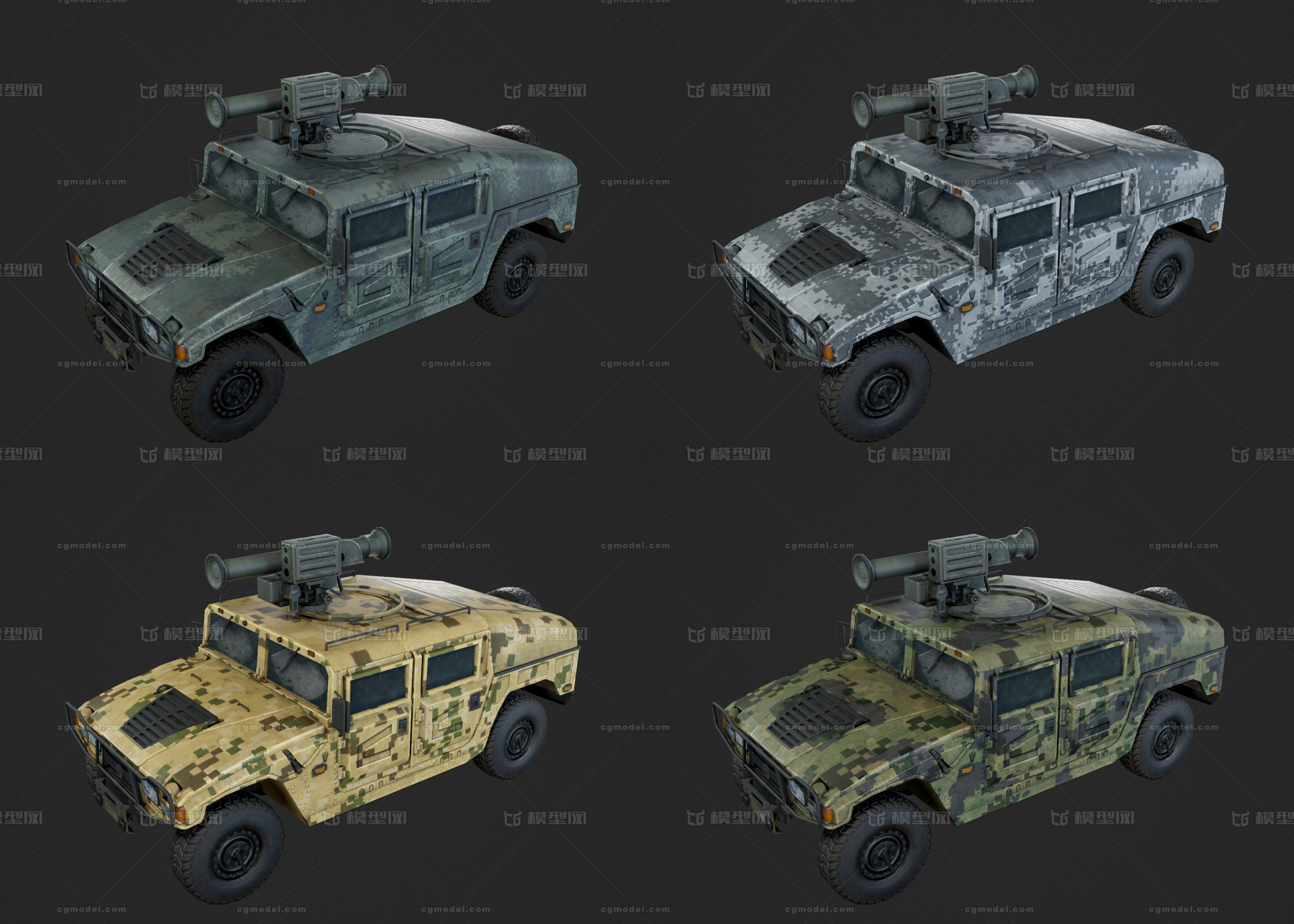 PBR 东风猛士模型-越野车模型库-3ds Max(.max)模型下载-cg模型网