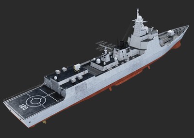 PBR 带绑定模型-军舰模型库-3ds Max(.max)模型下载-cg模型网