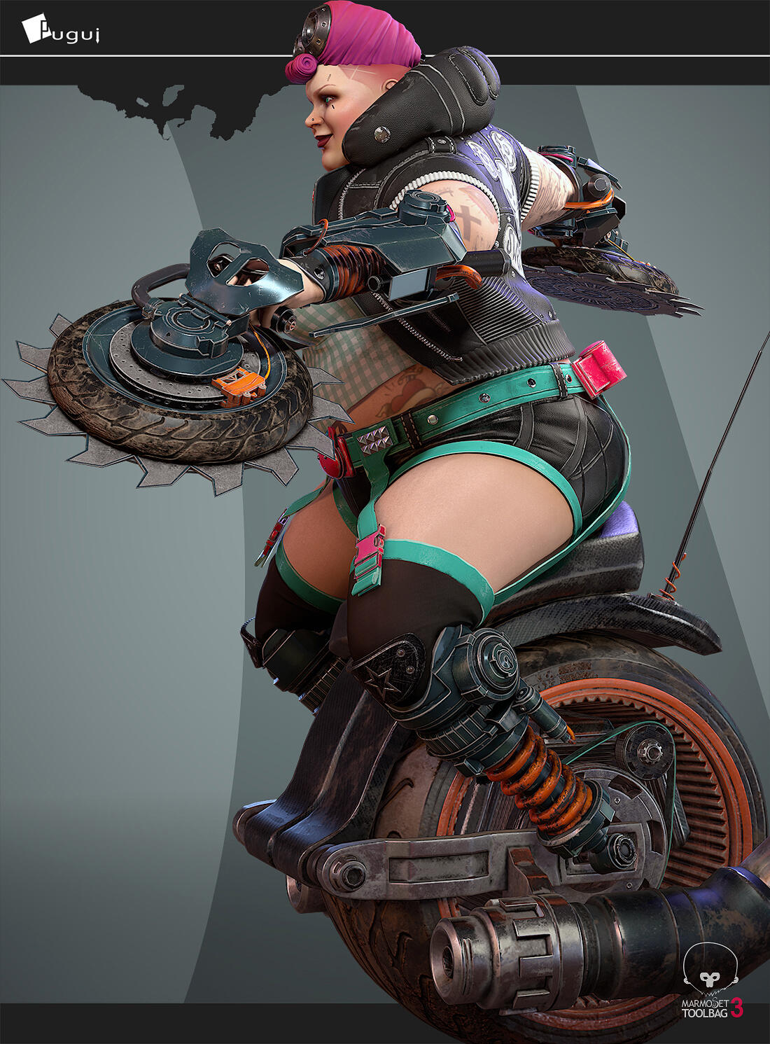 【pugui游戏】14期学员霍达--buttercup模型 - 角色/人物/生物 - 作品模型 - CG模型网