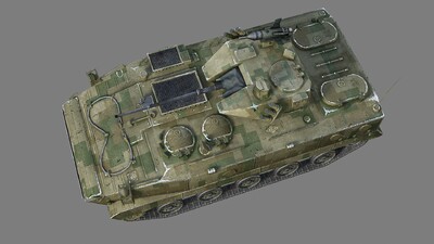 PBR 【四种涂装】ZBD-03模型-装甲车／坦克模型库-3ds Max(.max)模型下载-cg模型网