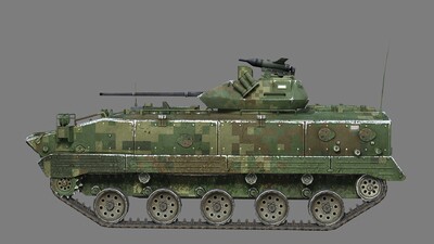 PBR 【四种涂装】ZBD-03模型-装甲车／坦克模型库-3ds Max(.max)模型下载-cg模型网