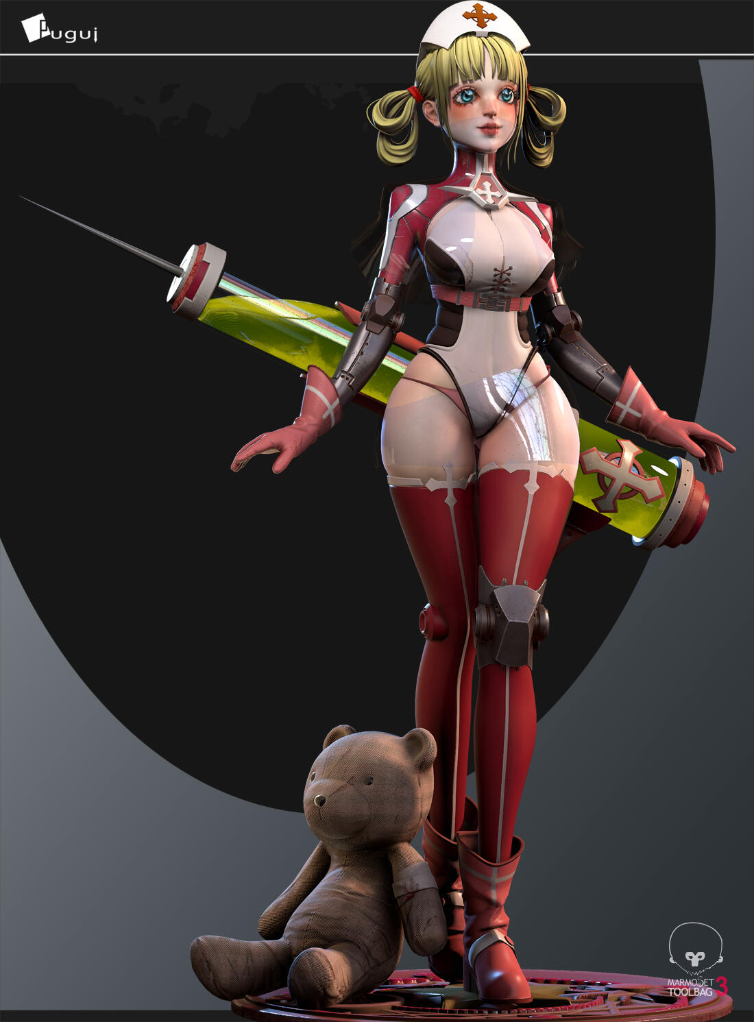 【pugui游戏】-14期学员范云馨作品模型 - 角色/人物/生物 - 作品模型 - CG模型网