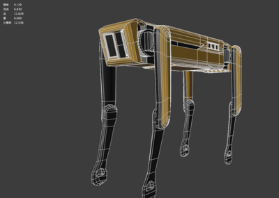 机器狗 机械化模型-机器动物模型库-OBJ(.obj/.mtl)模型下载-cg模型网