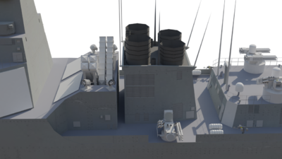 052D导弹驱逐舰 中华神盾 172昆明号 171海口号 1模型-军舰模型库-OBJ(.obj/.mtl)模型下载-cg模型网