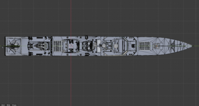 052D导弹驱逐舰 中华神盾 172昆明号 171海口号 1模型-军舰模型库-OBJ(.obj/.mtl)模型下载-cg模型网