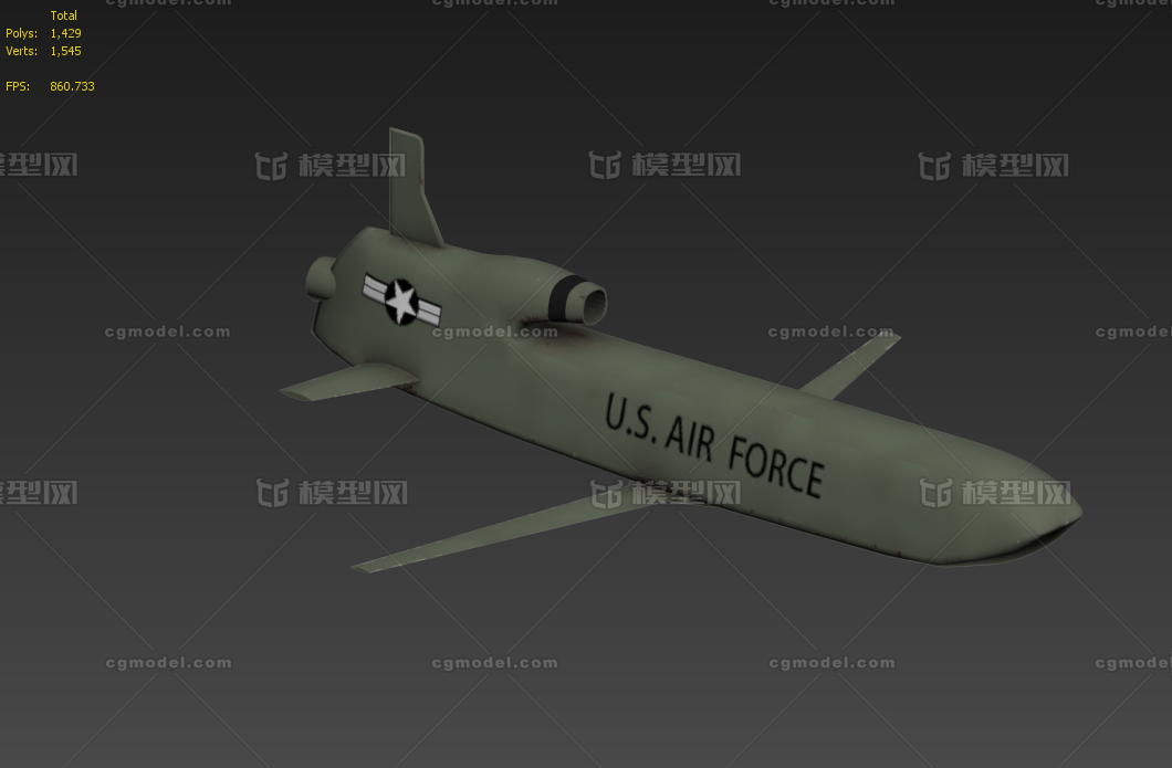 AGM-86模型模型-其他器械模型库-3ds Max(.max)模型下载-cg模型网