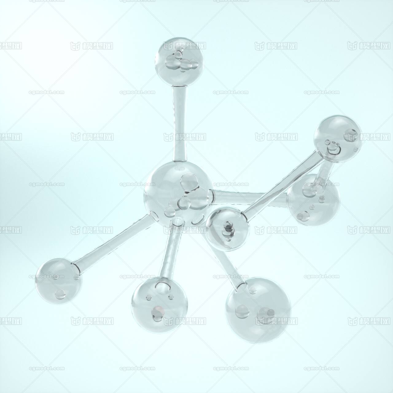 分子 分子结构模型-组织模型库-Cinema 4D(.c4d)模型下载-cg模型网
