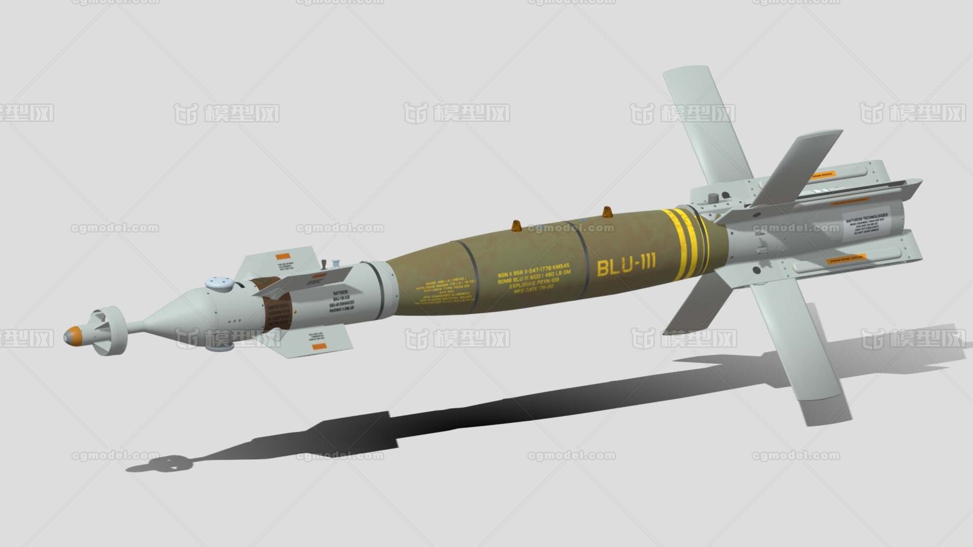 GBU-49 EP2模型-火炮器械模型库-3ds Max(.max)模型下载-cg模型网