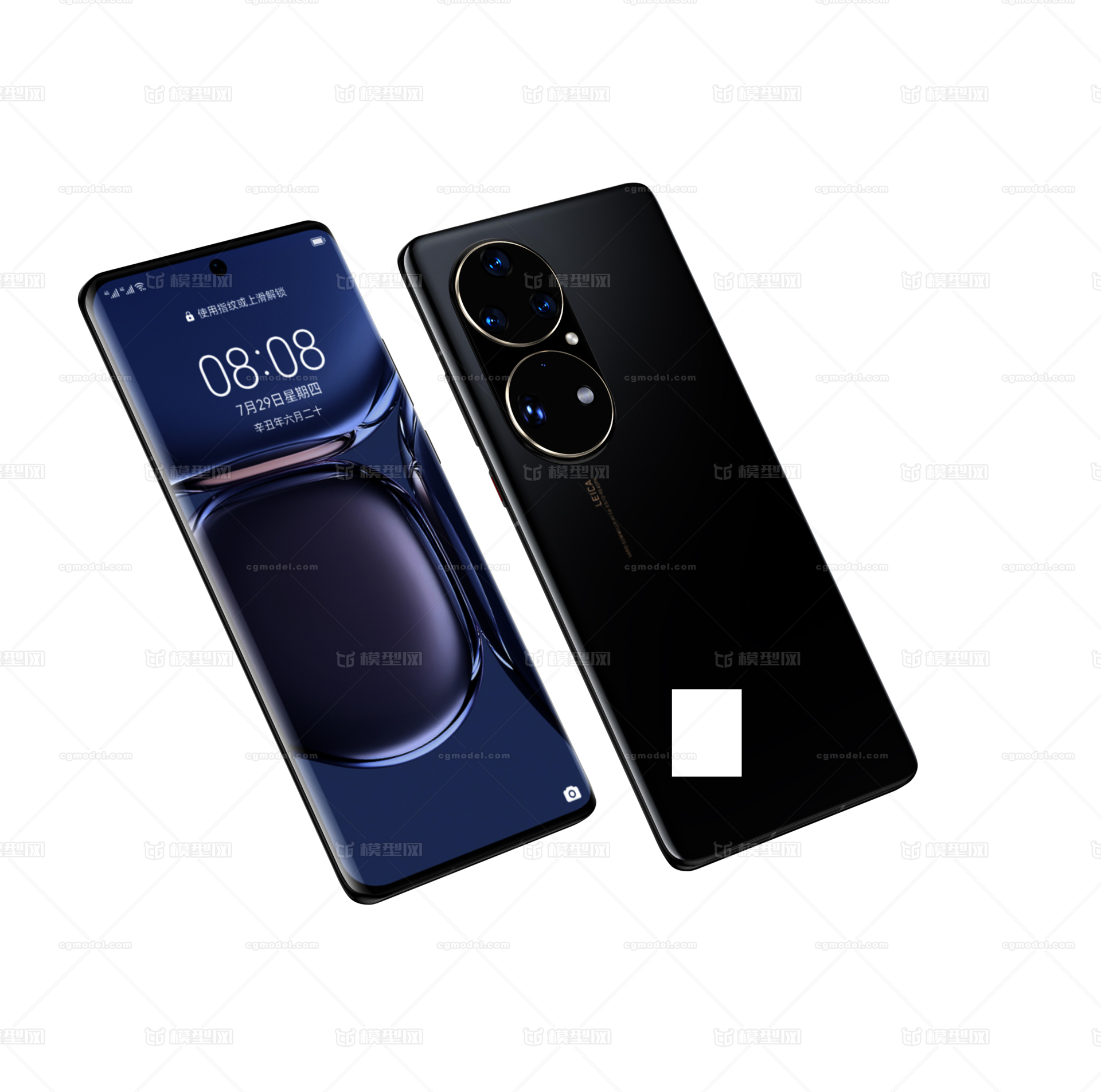 P50 Pro模型-手机电话模型库-FBX(.fbx)模型下载-cg模型网