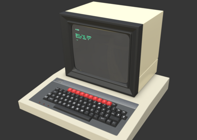 复古PC-复古电脑-BBC-MIcro模型-电脑设备模型库-Blender(.blend)模型下载-cg模型网