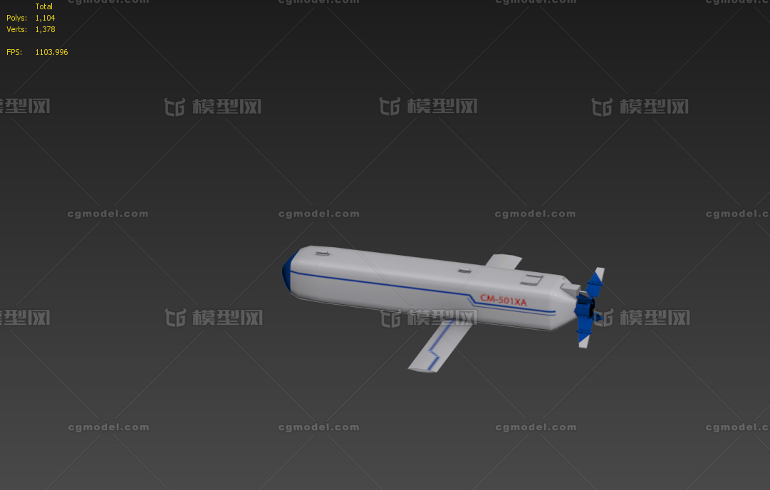 CM-501XA模型-枪械模型模型库-3ds Max(.max)模型下载-cg模型网