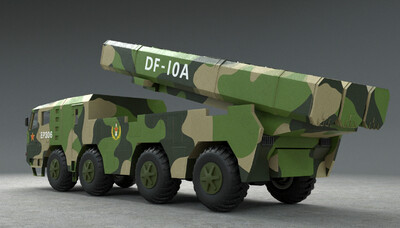 东风-10A 东风-10A巡航导弹模型-火炮器械模型库-3ds Max(.max)模型下载-cg模型网