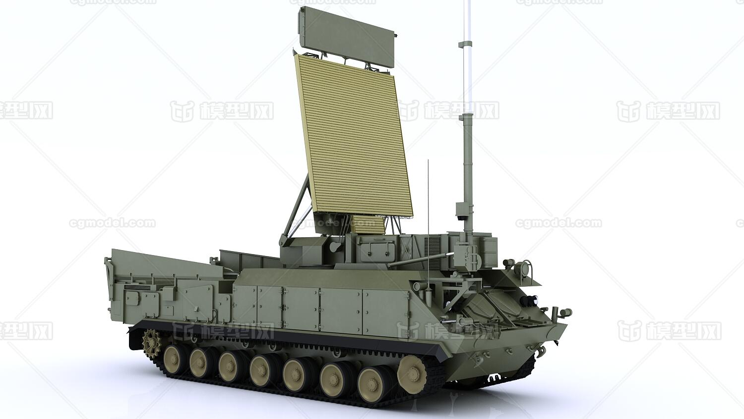 BUK-M3 9S18M1目标搜索雷达模型-火炮器械模型库-3ds Max(.max)模型下载-cg模型网