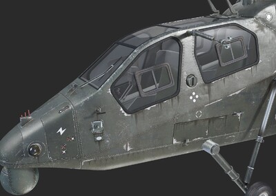 PBR WZ19模型-军用直升机模型库-3ds Max(.max)模型下载-cg模型网