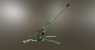 PBR榴弹炮 XM777轻型155毫米口径榴弹炮模型-火炮器械模型库-3ds Max(.max)模型下载-cg模型网