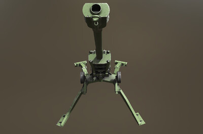 PBR榴弹炮 XM777轻型155毫米口径榴弹炮模型-火炮器械模型库-3ds Max(.max)模型下载-cg模型网