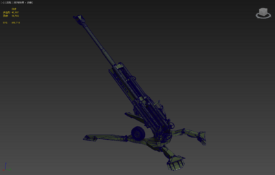 PBR榴弹炮 XM777轻型155毫米口径榴弹炮模型-火炮器械模型库-3ds Max(.max)模型下载-cg模型网