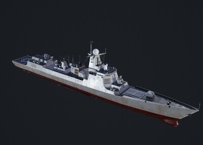 PBR 052D型驱逐舰模型-军舰模型库-3ds Max(.max)模型下载-cg模型网