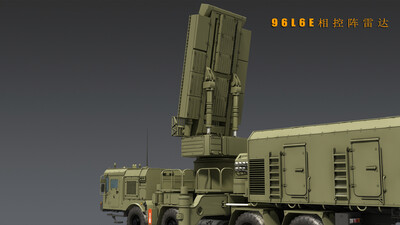 96L6E相控阵雷达 三坐标雷达模型-装甲车／坦克模型库-3ds Max(.max)模型下载-cg模型网