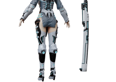 PBR 赛博朋克模型-女人模型库-FBX(.fbx)模型下载-cg模型网