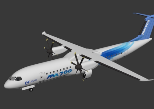 新舟MA700 国产飞机模型-客机/民用飞机模型库-3ds Max(.max)模型下载-cg模型网