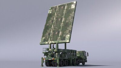 SLC-7型L波段多功能地基防空雷达 新型国产雷达模型-防具模型库-3ds Max(.max)模型下载-cg模型网