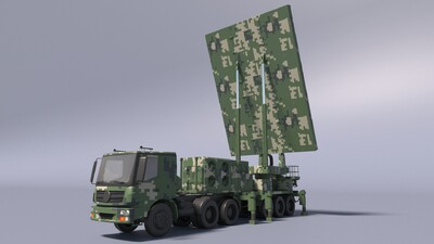 SLC-7型L波段多功能地基防空雷达 新型国产雷达模型-防具模型库-3ds Max(.max)模型下载-cg模型网