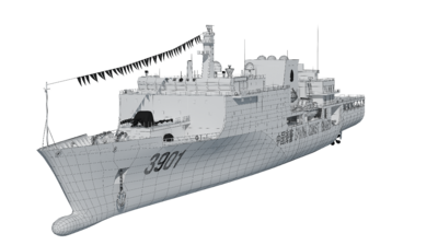 中国海警3901CCGS 南海分局模型-军舰模型库-Maya(.ma/.mb)模型下载-cg模型网