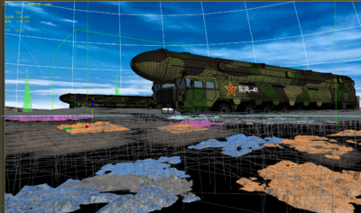 东风-41弹道导弹 东风-41模型-现代场景模型库-3ds Max(.max)模型下载-cg模型网