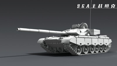 96A主战坦克 96A坦克模型-装甲车／坦克模型库-3ds Max(.max)模型下载-cg模型网