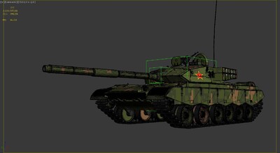 96A主战坦克 96A坦克模型-装甲车／坦克模型库-3ds Max(.max)模型下载-cg模型网