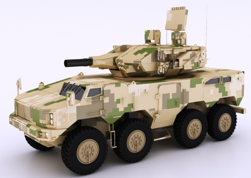 CS-SA5 30毫米轮式自行高炮系统模型-火炮器械模型库-3ds Max(.max)模型下载-cg模型网