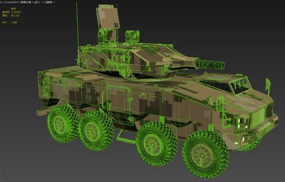 CS-SA5 30毫米轮式自行高炮模型-装甲车／坦克模型库-3ds Max(.max)模型下载-cg模型网