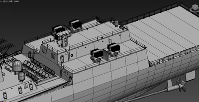 PBR贴图 052D型驱逐舰模型-军舰模型库-3ds Max(.max)模型下载-cg模型网