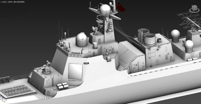 PBR贴图 052D型驱逐舰模型-军舰模型库-3ds Max(.max)模型下载-cg模型网