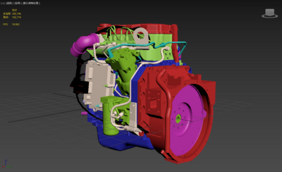 cummins ib400模型-车辆部件模型库-3ds Max(.max)模型下载-cg模型网