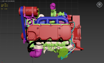 cummins ib400模型-车辆部件模型库-3ds Max(.max)模型下载-cg模型网