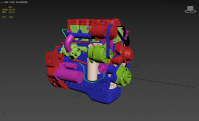 cummins ib400模型-车辆部件模型库-3ds Max(.max)模型下载-cg模型网