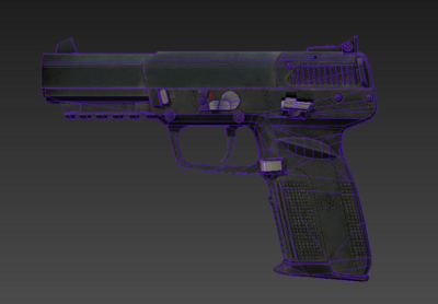 FN57手枪five-sevenFN公司FN手枪模型-枪械模型模型库-3ds Max(.max)模型下载-cg模型网