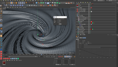 C4D工程：C4D旋转布料动画XP粒子RS渲染 螺旋模型-CINEMA 4D插件模型库-Cinema 4D(.c4d)模型下载-cg模型网