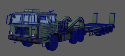 泰安TA4360重型坦克运载车 99a坦克御用坐骑模型-货运车模型库-Maya(.ma/.mb)模型下载-cg模型网