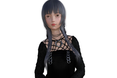 亚洲清纯shaonv模型-女人模型库-Maya(.ma/.mb)模型下载-cg模型网