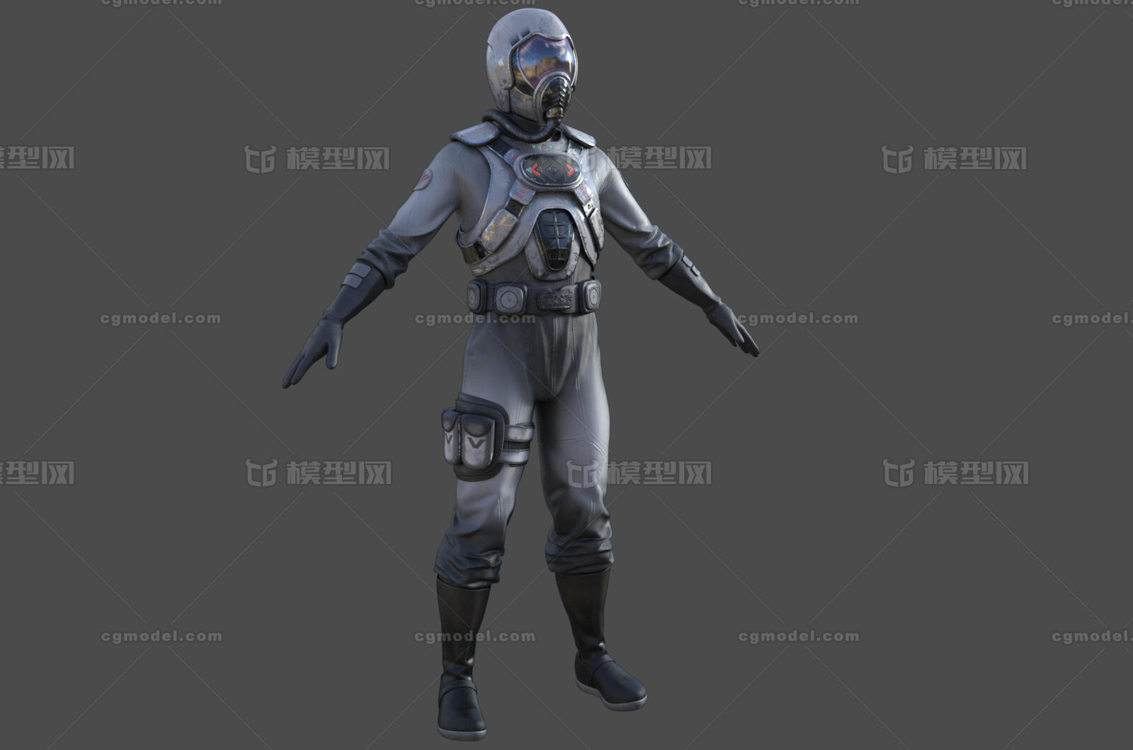 Battle Pilot模型-男人模型库-Maya(.ma/.mb)模型下载-cg模型网