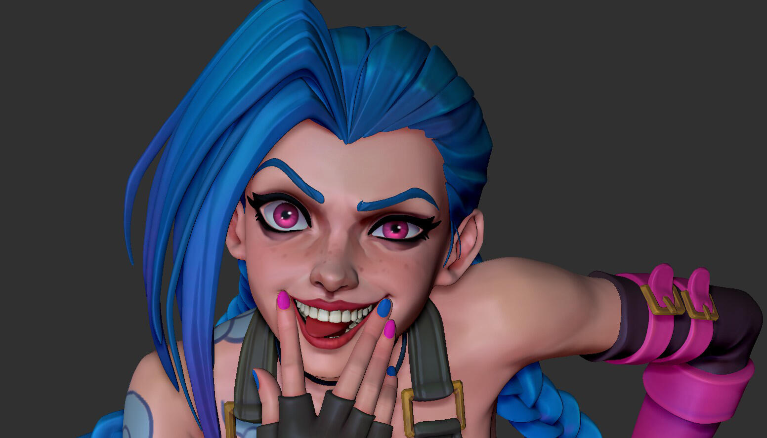 jinx模型 - 角色/人物/生物 - 作品模型 - CG模型网